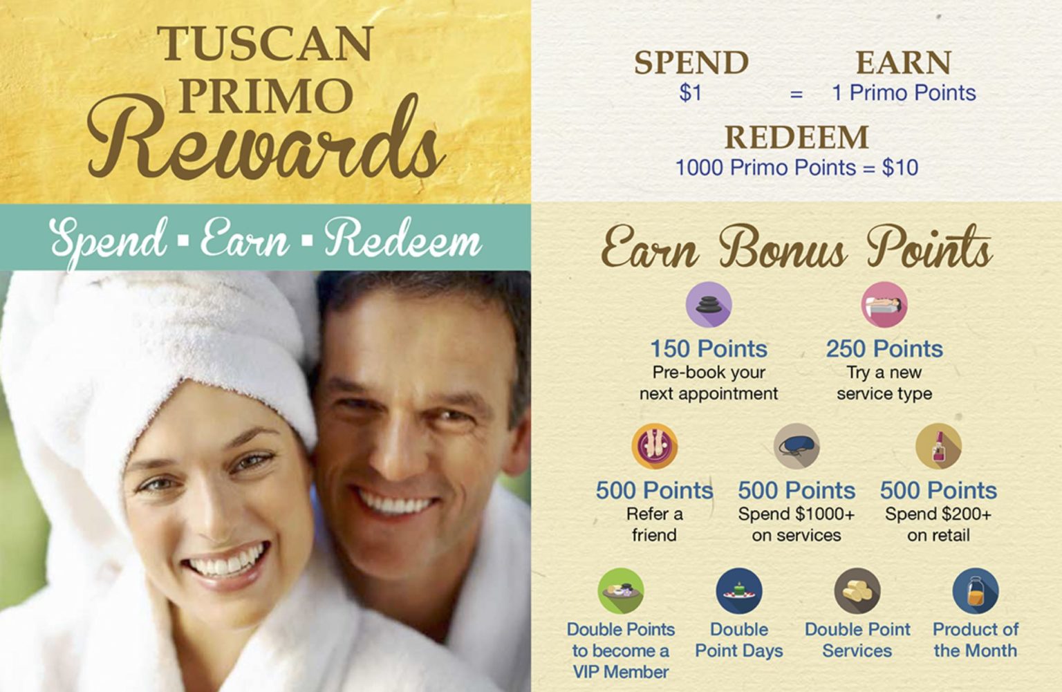 Rewards | Tuscan Sun Spa and Salon